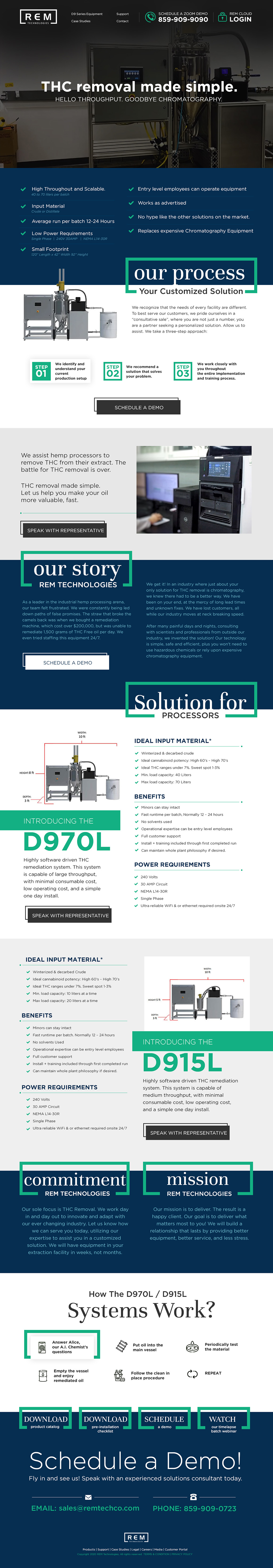 REM Technology Landing Page | Best Landing Page Design Service | Envobyte Ltd